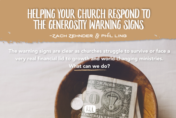 Helping Your Church Respond to the Generosity Warning Signs